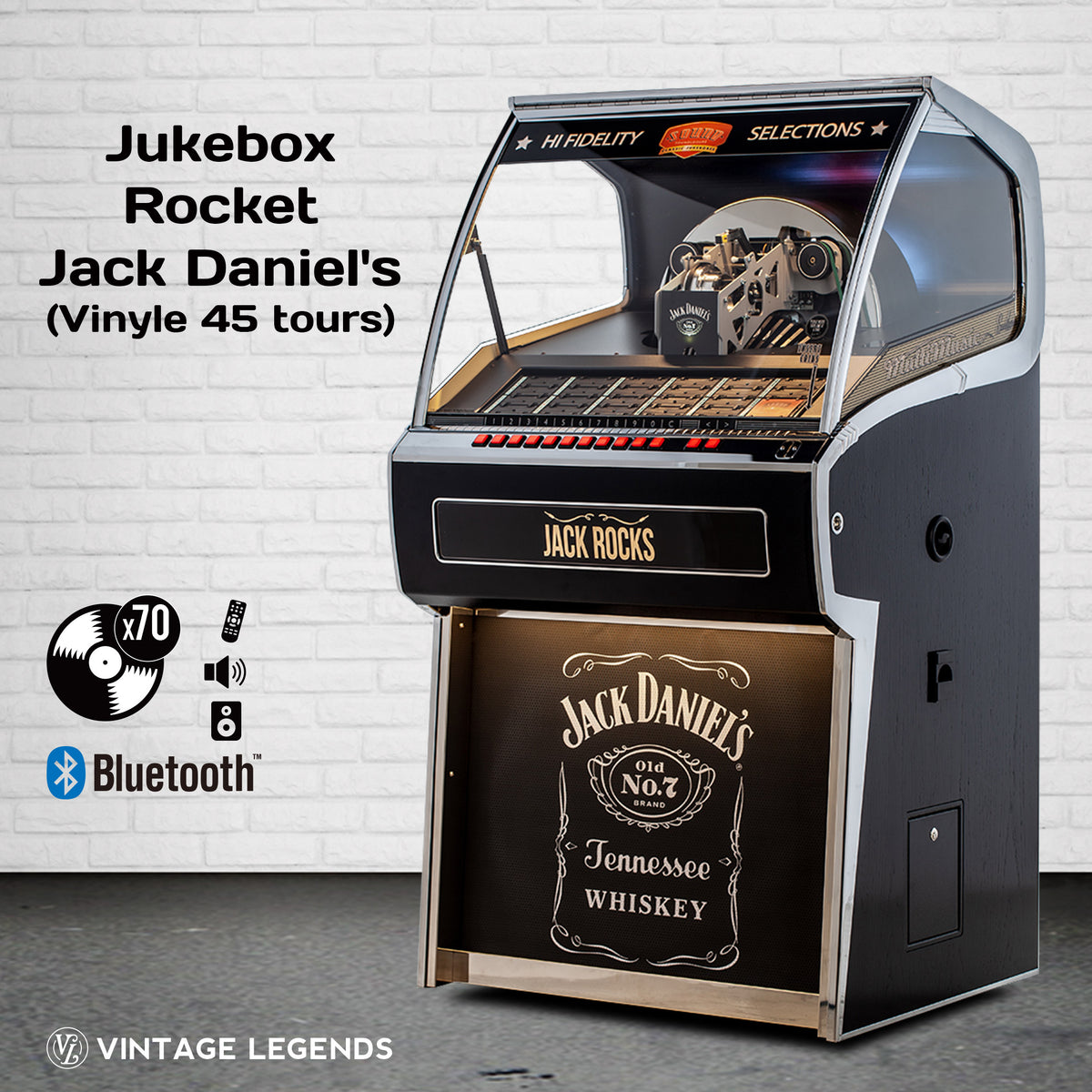 Jukebox Rocket Jack Daniel's (Vinyle 45 tours) – Vintage Legends