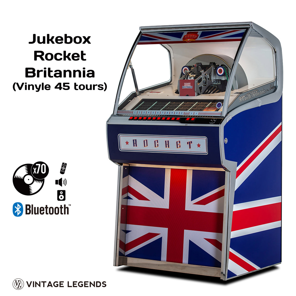 Jukebox Rocket Britannia (Vinyle 45 tours) – Vintage Legends