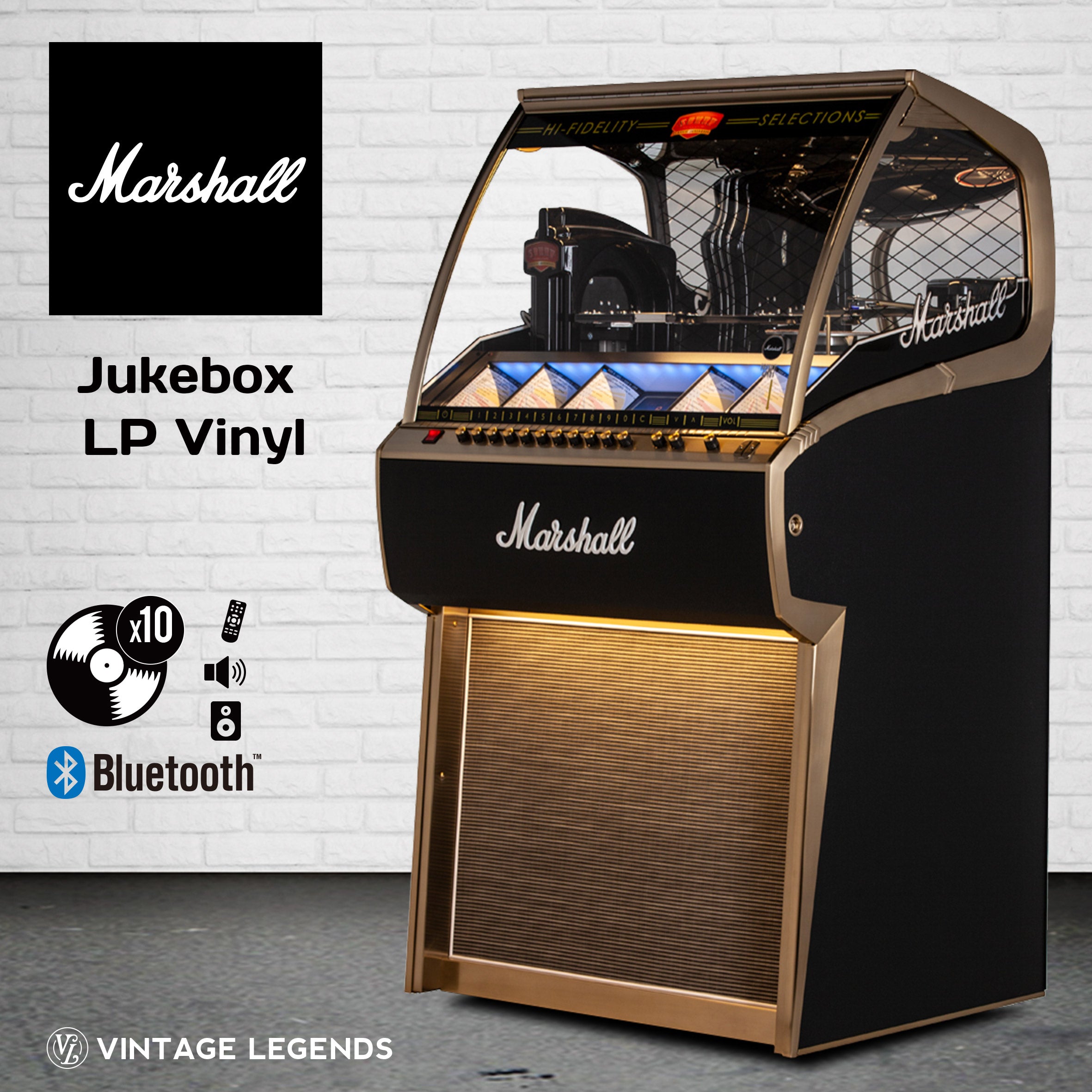 Marshall LP Vinyl Jukebox – Vintage Legends